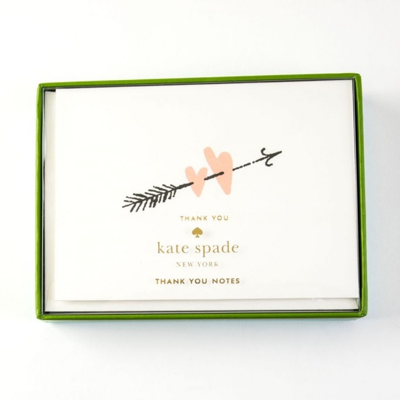 kate spade | Office | Kate Spade Two Hearts Thank You Notes Set Of ...